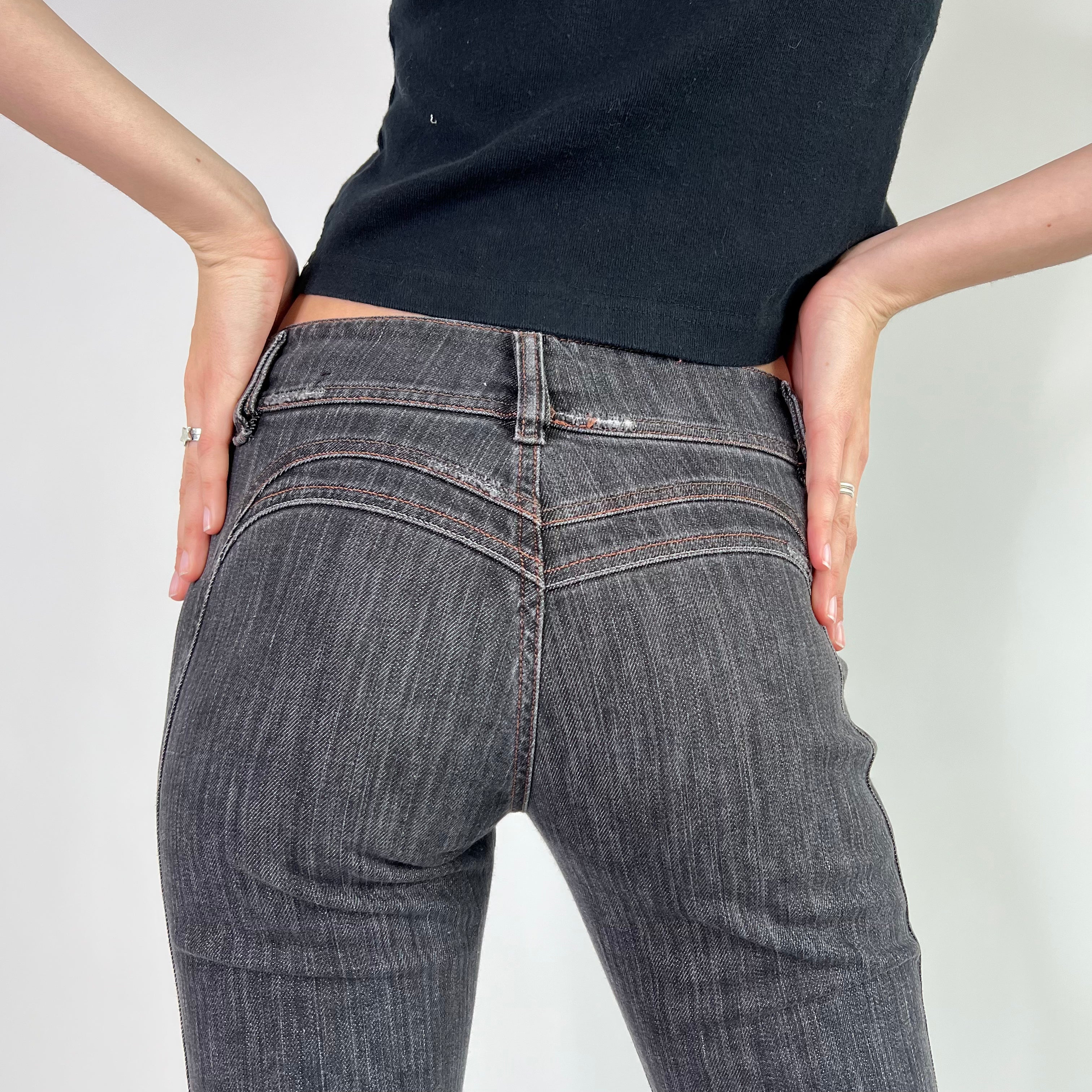 Diesel Dark Wash Low Rise Denim Flares – Tantrum